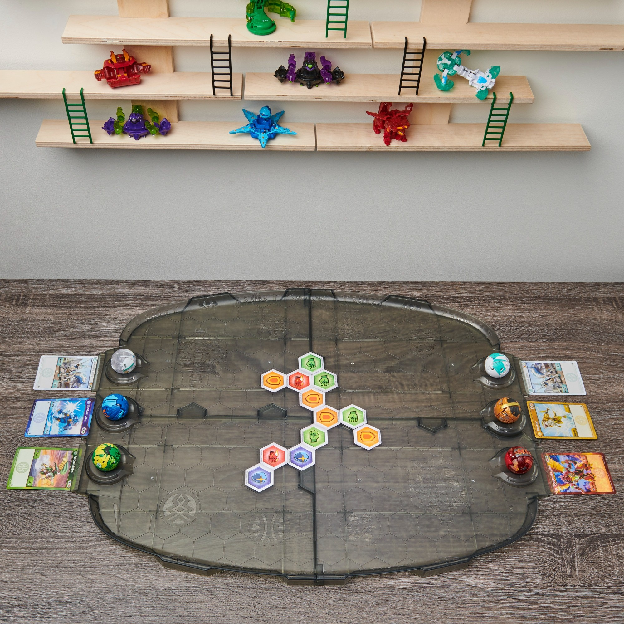 Bakugan Battle Matrix Arena Walk Geogan Rising + figurka i karty : Humbi.pl