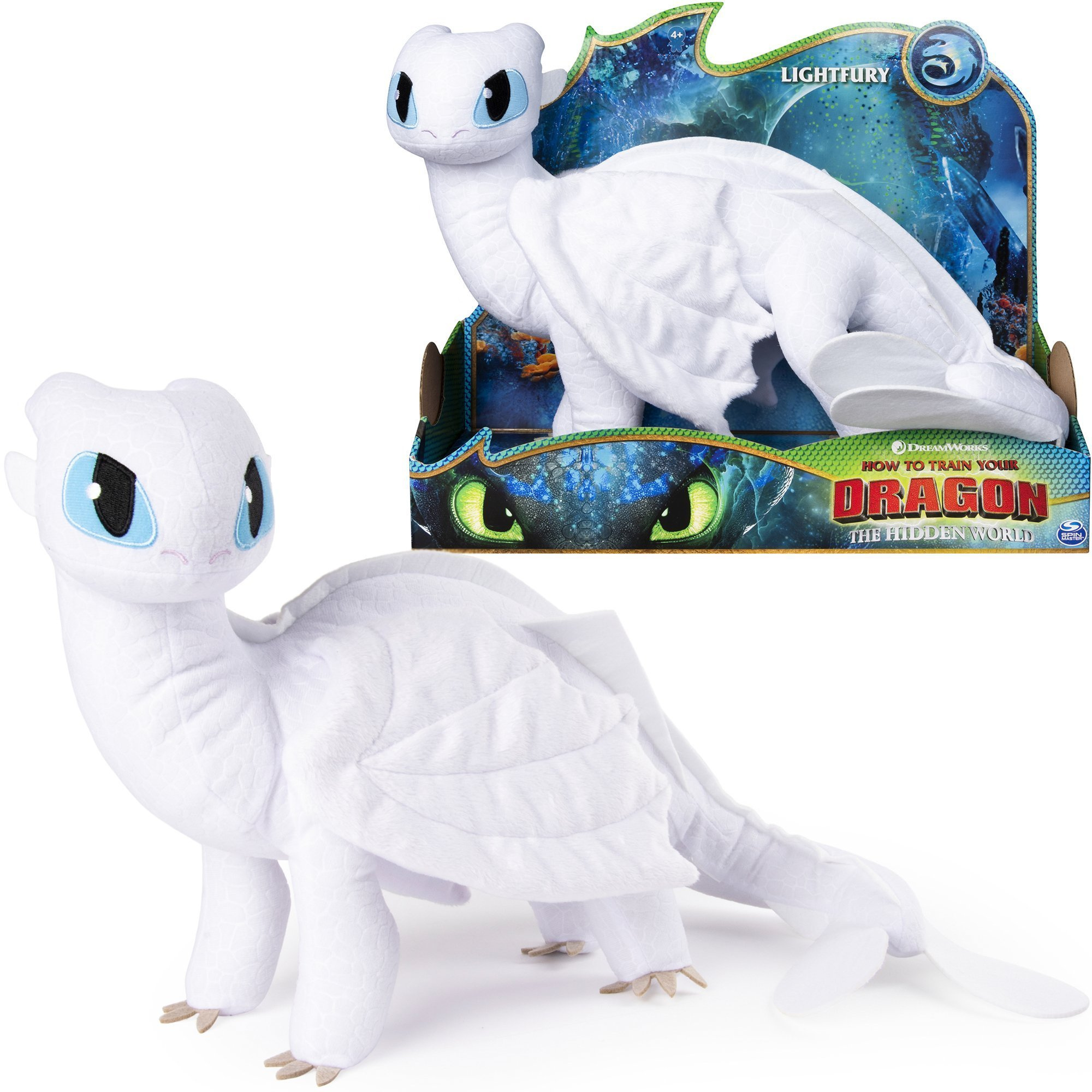 Biała Furia smok duża maskotka 33 cm Jak Wytresować Smoka 3 : Humbi.pl