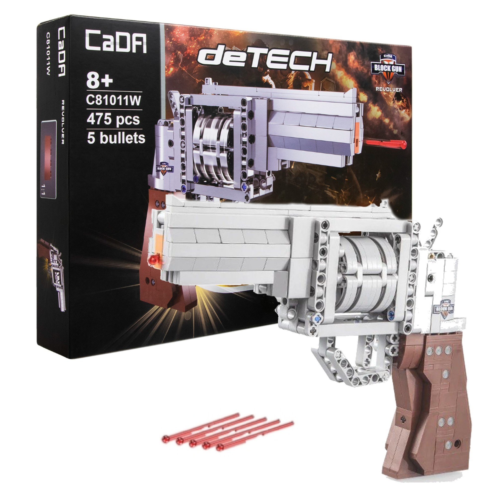 Cada Klocki konstrukcyjne Revolver + 5 pocisków 475 elementów C81011W ...