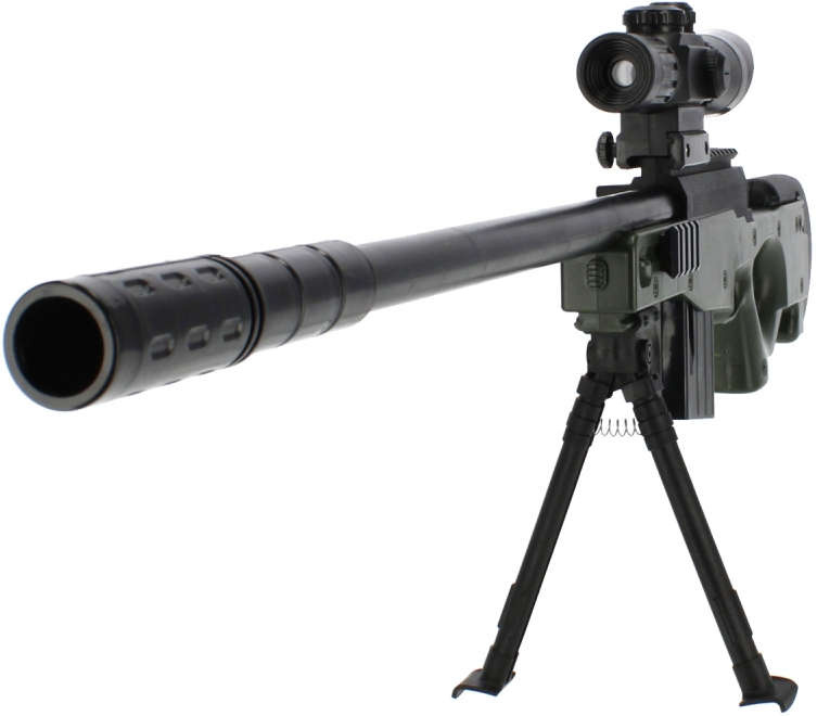 Warrior I Sniper Rifle Replica (with Scope And Bipod) Olive Airsoft ...