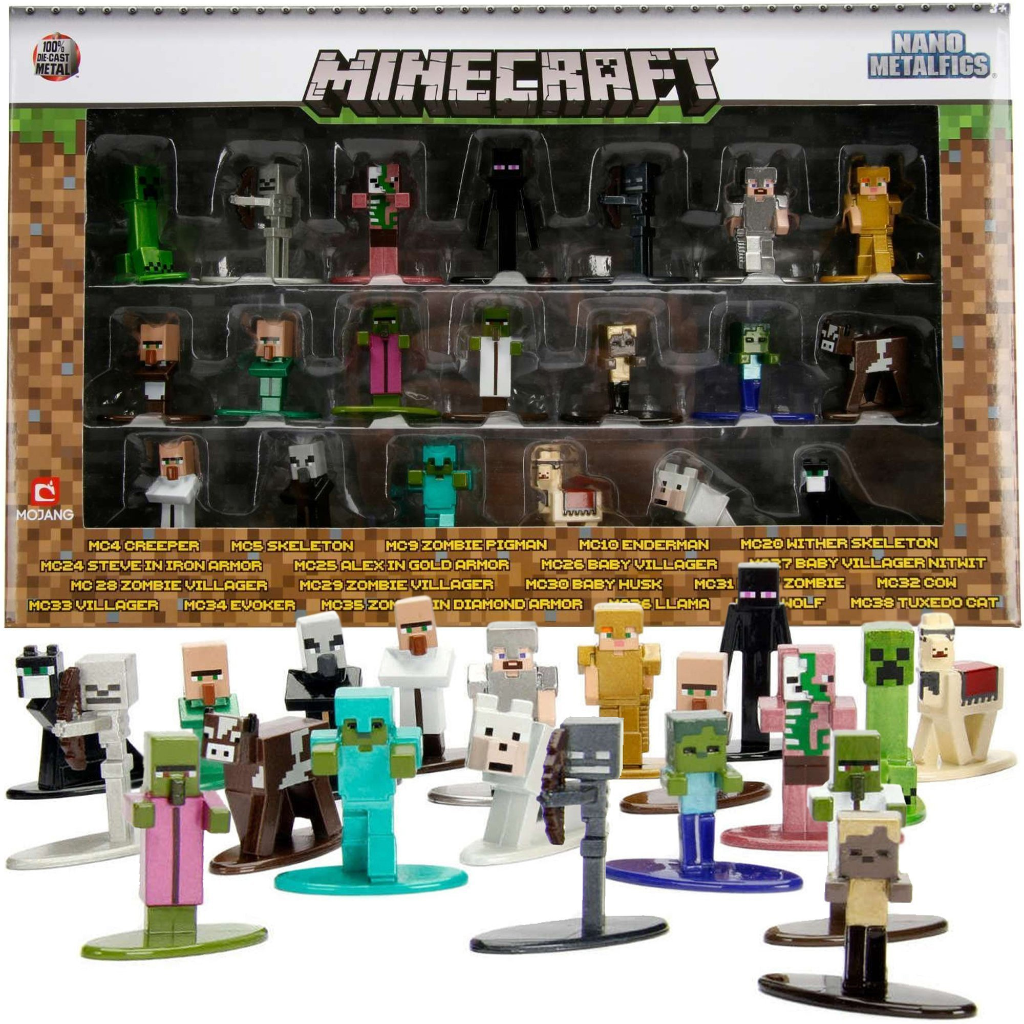 Minecraft 20 figurek metalowych zestaw Nano metal : Humbi.pl