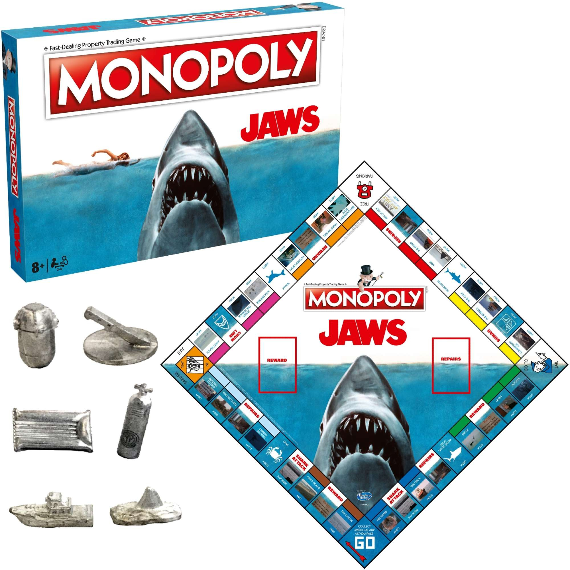 Monopoly Jaws Szczęki ekonomiczna gra planszowa wersja angielska : Humbi.pl