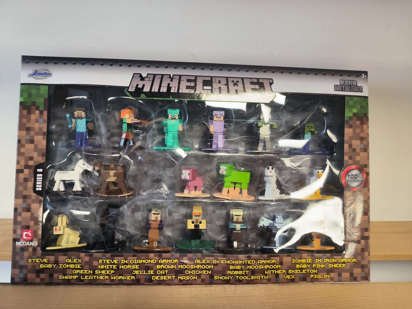 OUTLET Jada Minecraft 20 figurek nano metalfigs USZKODZONE OPAKOWANIE ...