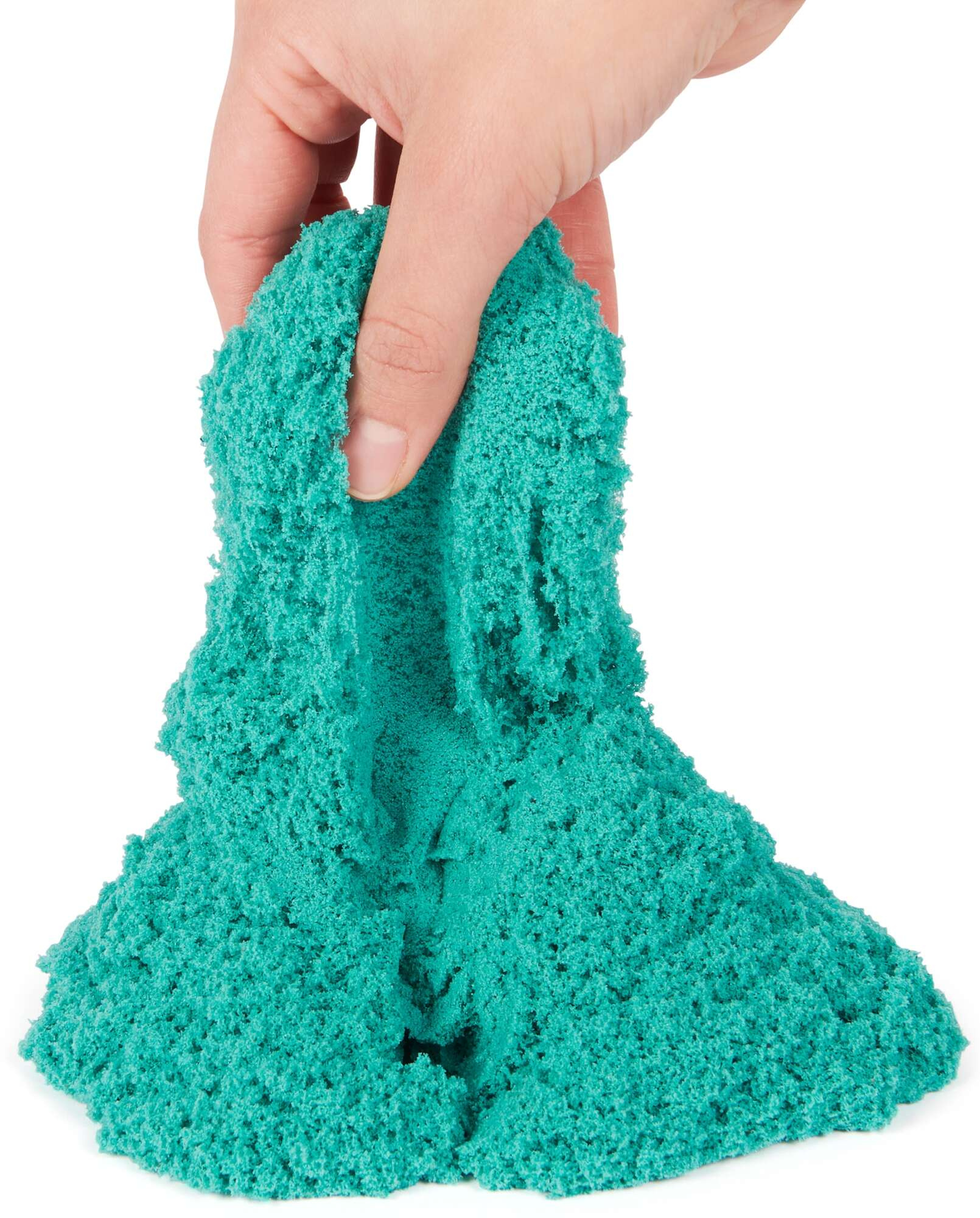 Piasek kinetyczny plastyczny Kinetic Sand Zestaw zamek z turkusowym ...