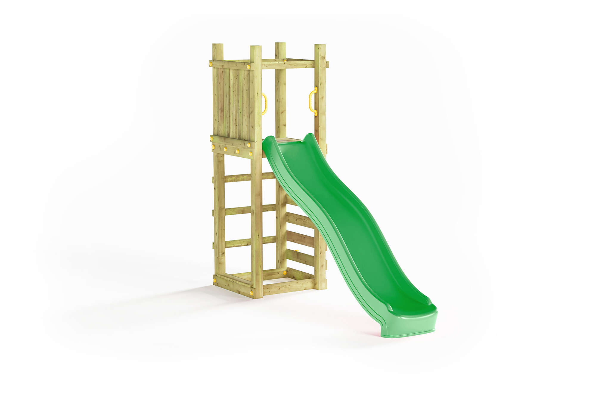 Plac zabaw drewniany ogrodowy Funny 3 Light KDI zjeżdżalnia, ścianka wspinaczkowa, drabinka ...