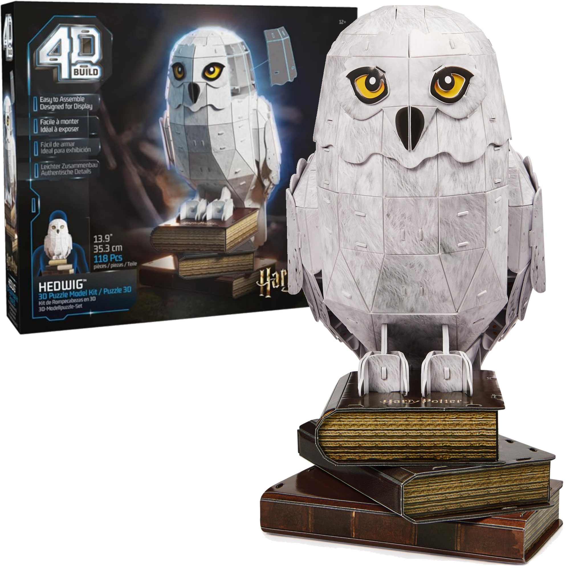 Puzzle 4D Build sowa Hedwiga model figurka 3D do złożenia : Humbi.pl