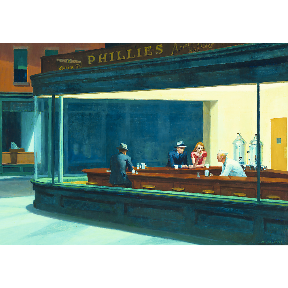 Puzzle Nocne marki Edward Hopper Trefl 1000 elementów Art Collection ...