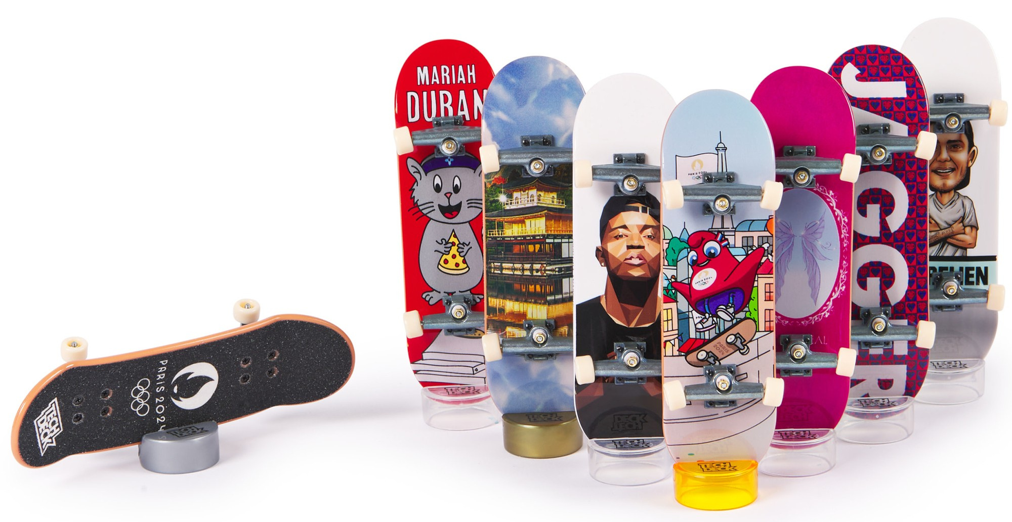 Tech Deck zestaw Competition Legends Paris 2024 8 deskorolek +akcesoria ...