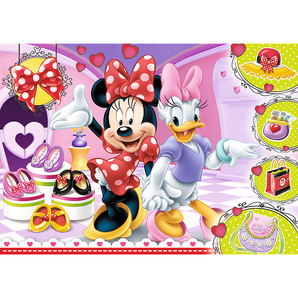 Trefl Puzzle Glitter 100 elementów Minnie i błyskotki : Humbi.pl